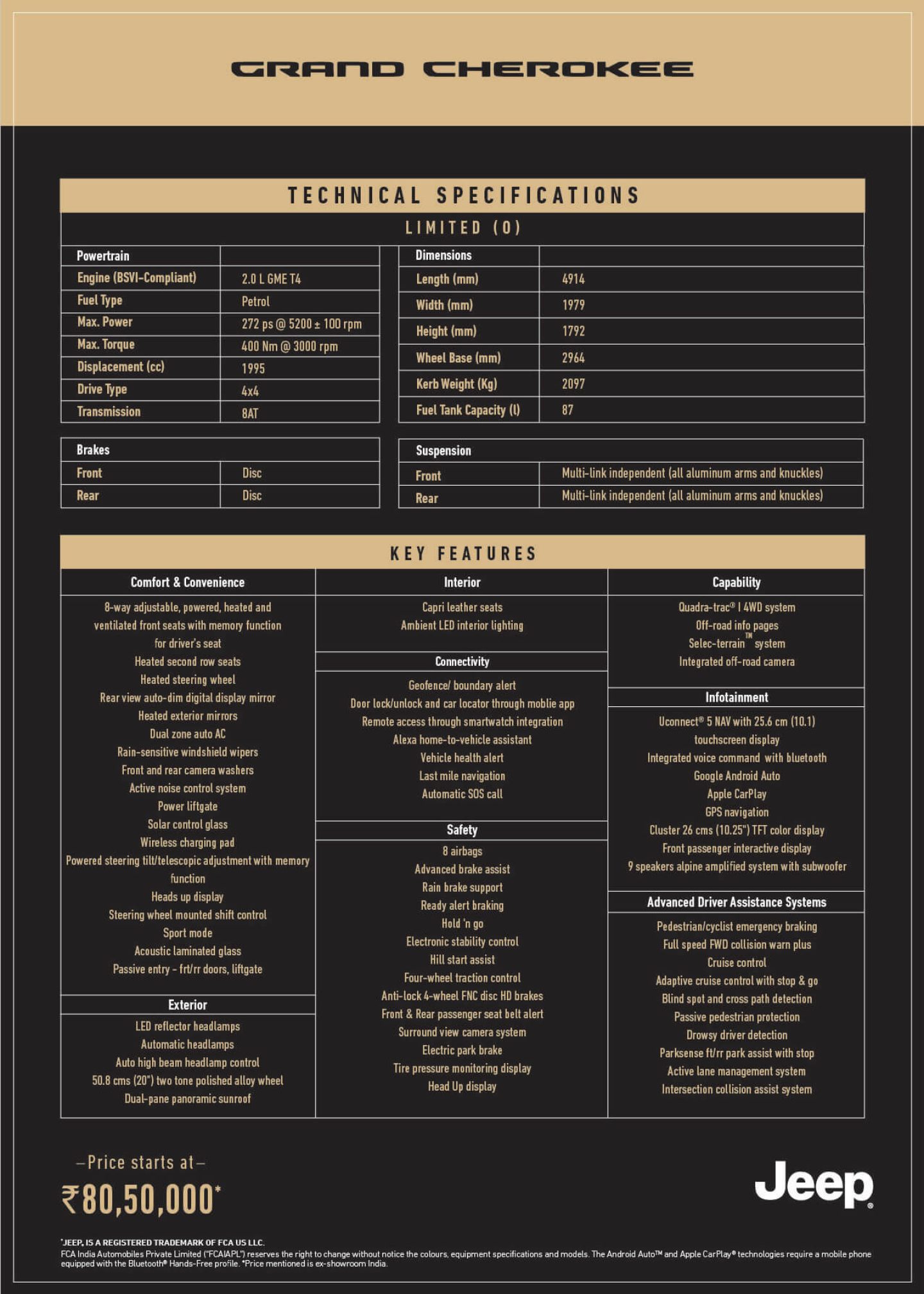 Salient Features Technical Specifications Benutzerhandbücher Für