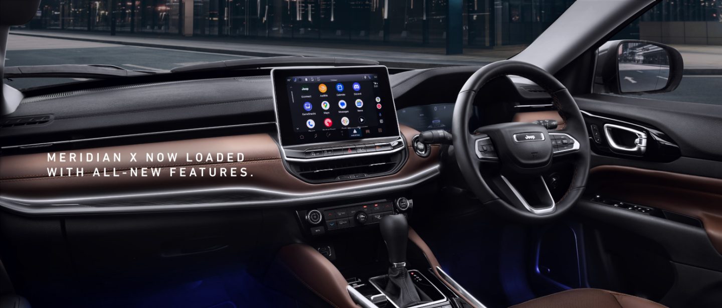 New Jeep® Meridian Interiors 2024 - Ambient lighting, Integrated Air ...